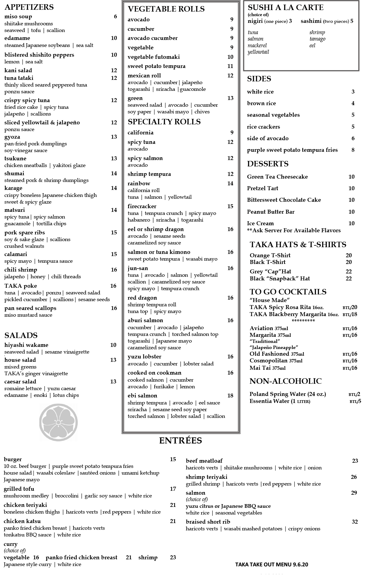 Taka Japanese Restaurant in Asbury Park, New Jersey - Open for Take Out